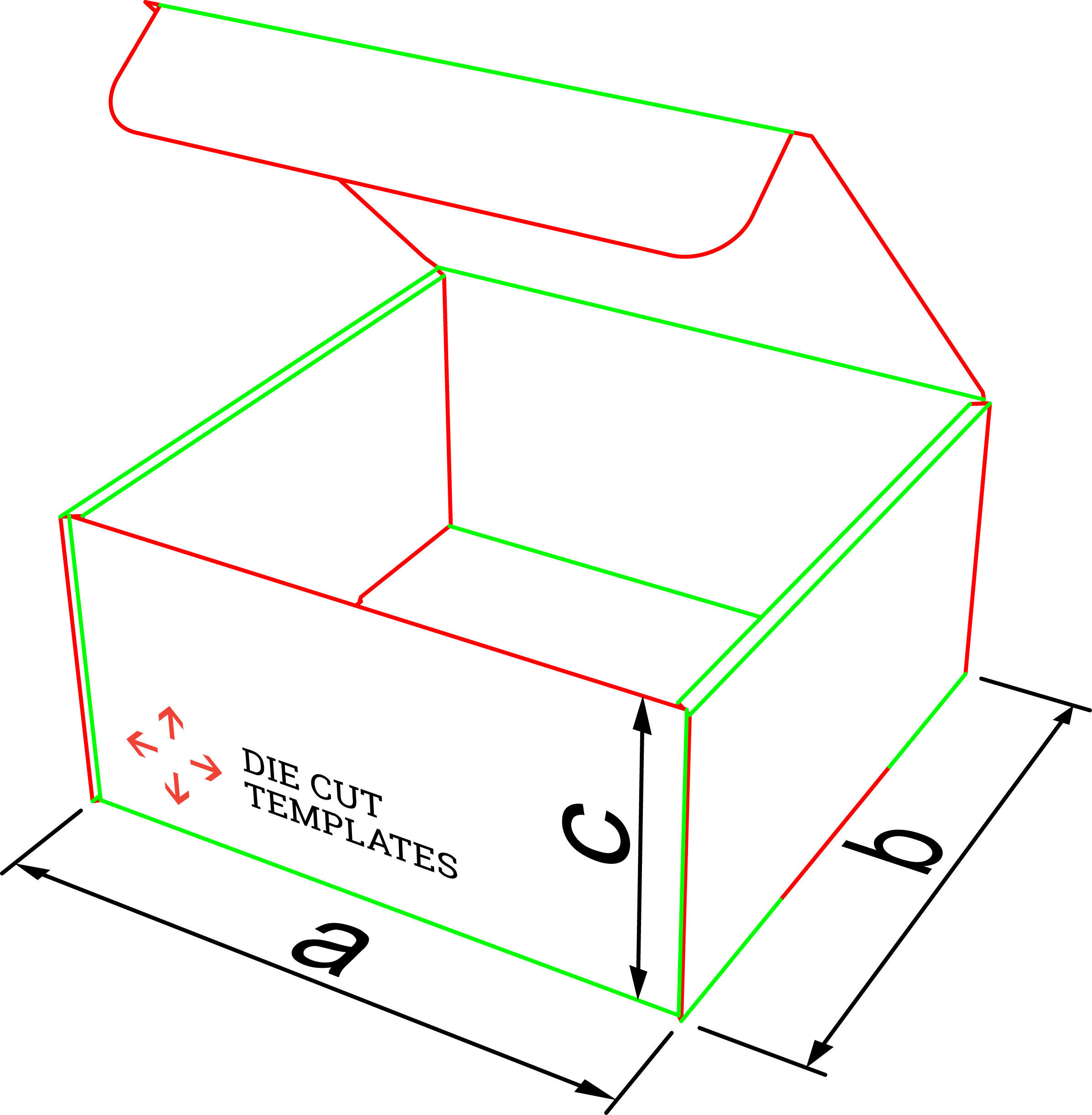 Download Tray Boxes / Becf-217a 2 Variations Fefco Code - Diagram PNG ...