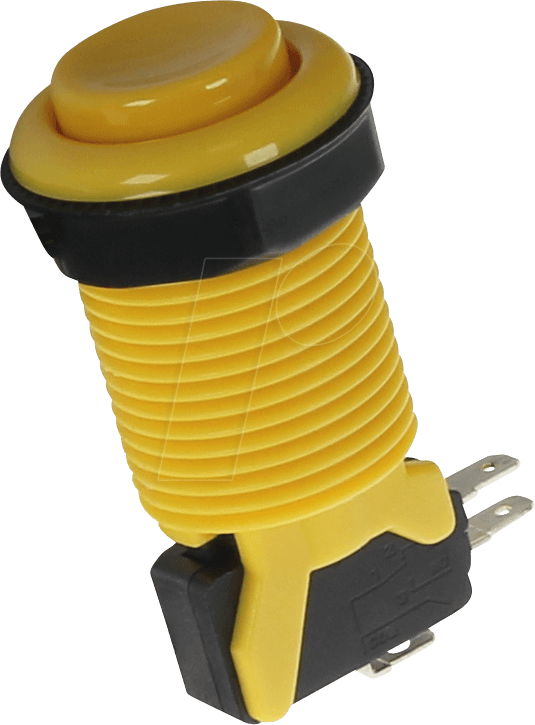 Download Arcade Button With Micro Switch, Yellow Joy It Button ...