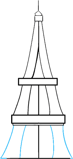 Download Drawn Eiffel Tower Graph Paper - Line Art PNG Image with No ...