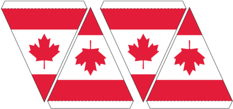Download Canadian Flag Maple Leaf Bunting - Canadian Flag Triangle Fold ...