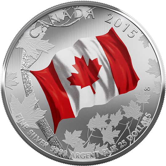 Download Canadian Quarter With Flag PNG Image with No Background ...