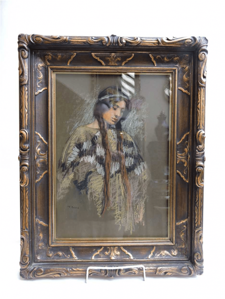 Download A Portrait Of A Native American Girl - Picture Frame PNG Image ...