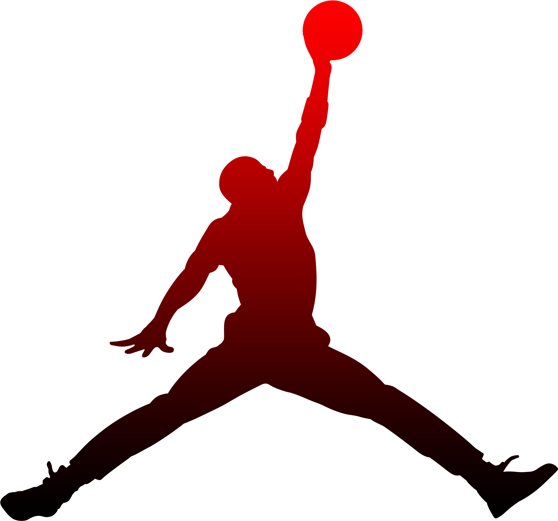 Download Red Jordan Logo Clipart - Air Jordan PNG Image with No ...
