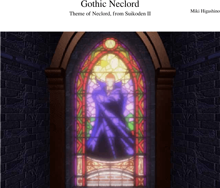 Download Gothic Neclord Sheet Music For Organ, Strings, Synthesizer ...