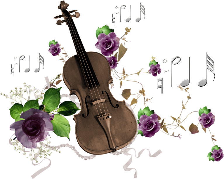 Download Guitar Roses Painted Purple Musical Note Instrument ...