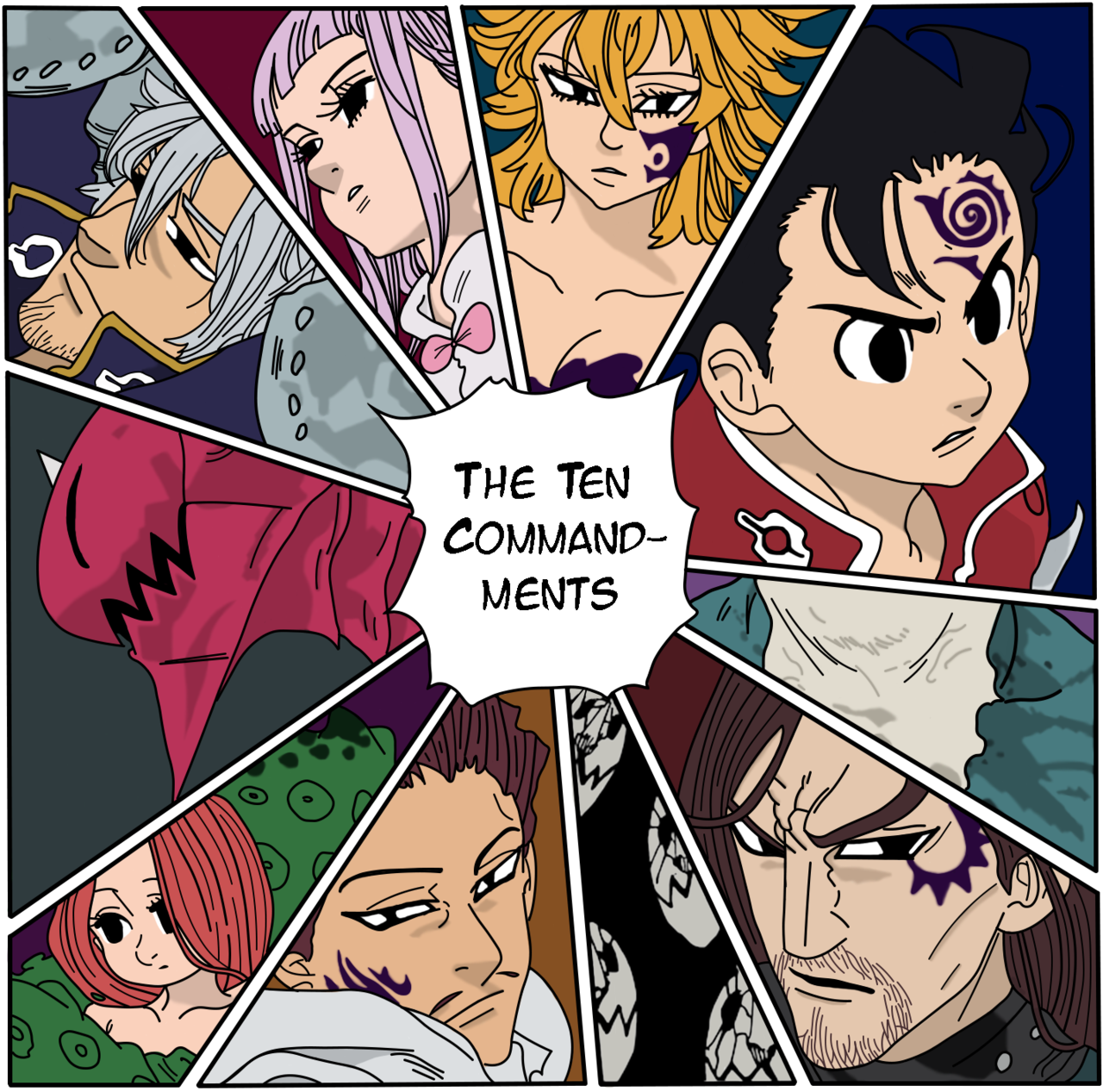 Ten Commandments Manga Color I Used The Anime Colors - Ten Commandments ...