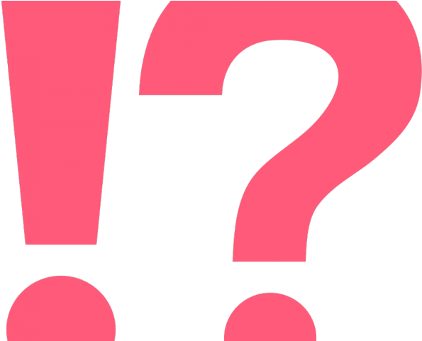 Clipart Question Mark Pink