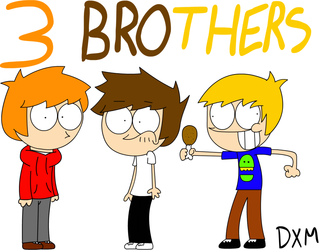 Download Brother Clipart - Three Brothers Cartoon PNG Image with No ...