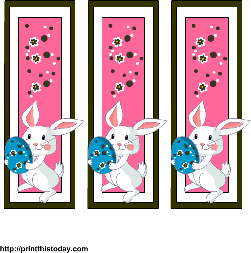 Download Easter Bookmark Templates - Cute Easter Bookmarks Colour PNG ...