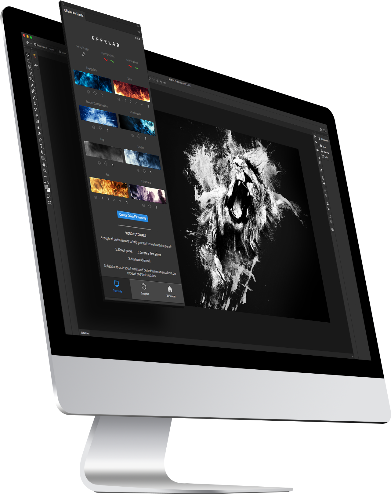 Download Effelar Panel In Photoshop - Led-backlit Lcd Display PNG Image ...