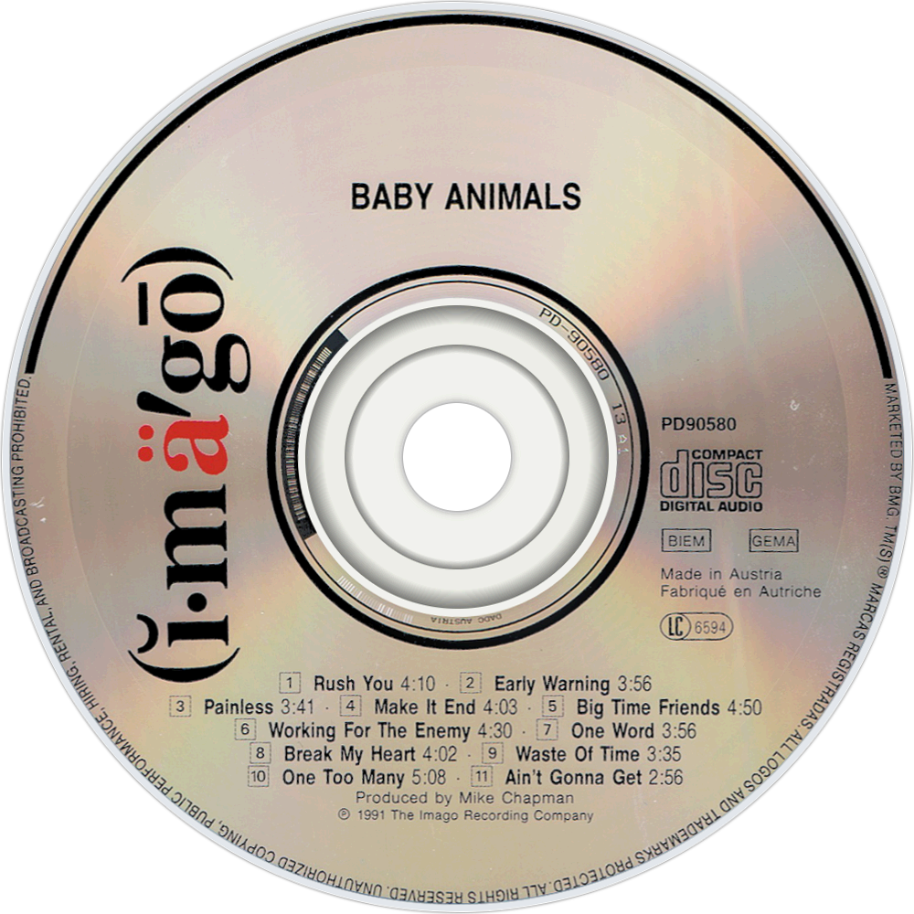 Download Baby Animals Baby Animals Cd Disc Image - Compact Disc PNG ...