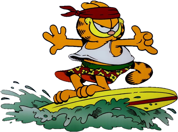 Download Surf Png - Imagenes De Garfield PNG Image with No Background ...