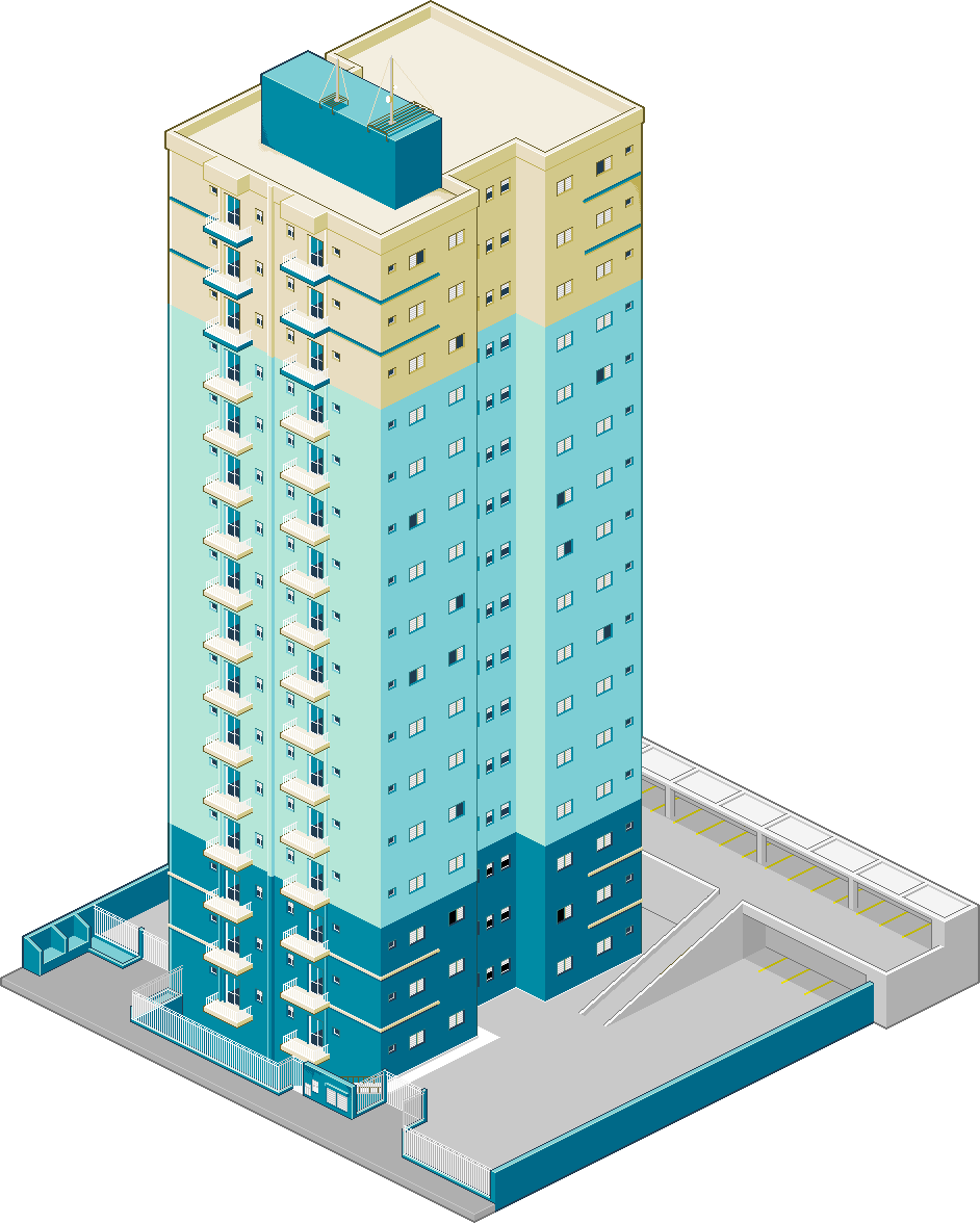 Download Oc Building Pixelart - Tower Block PNG Image with No ...