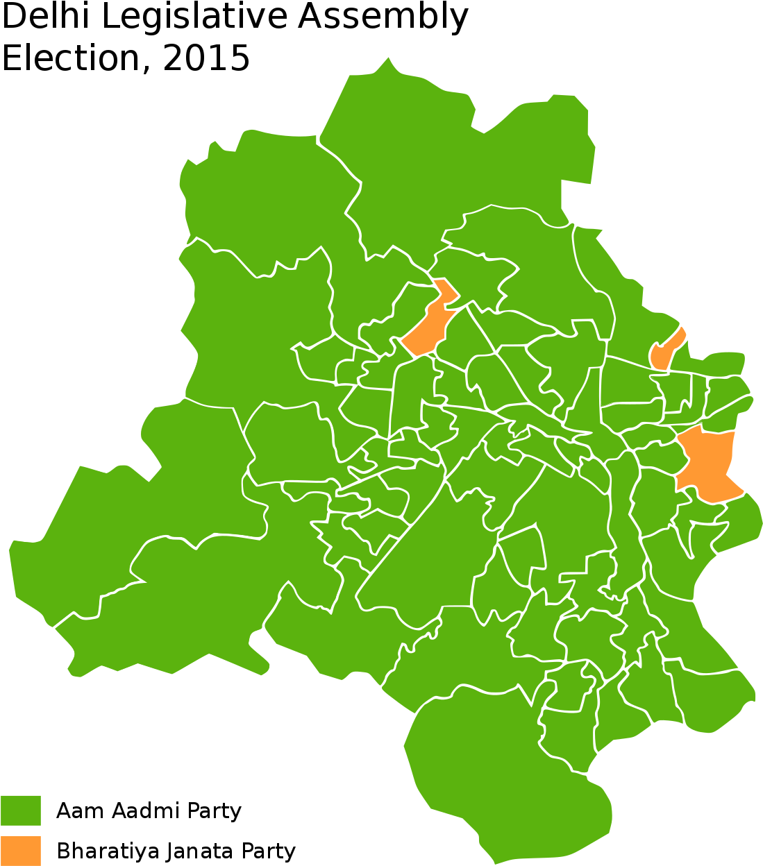 2015 Delhi Legislative Assembly Election - Delhi Map Vector - Free ...