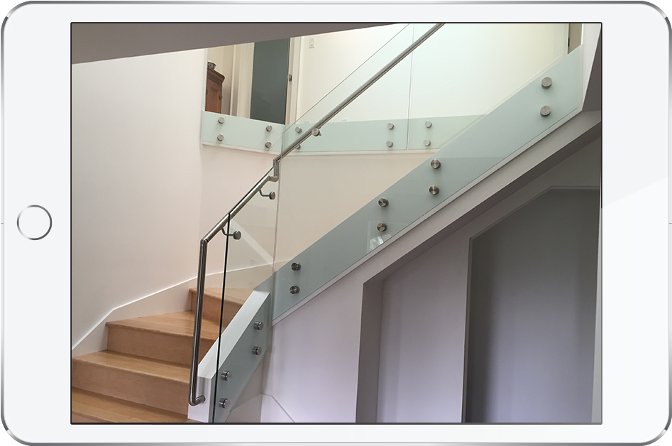 Download Glass Railings - Glass Railing With Standoffs PNG Image with ...