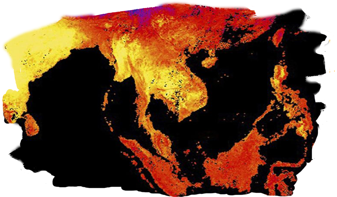 Southeast Asia Heat Map - Igneous Rock - Free Transparent PNG Download ...