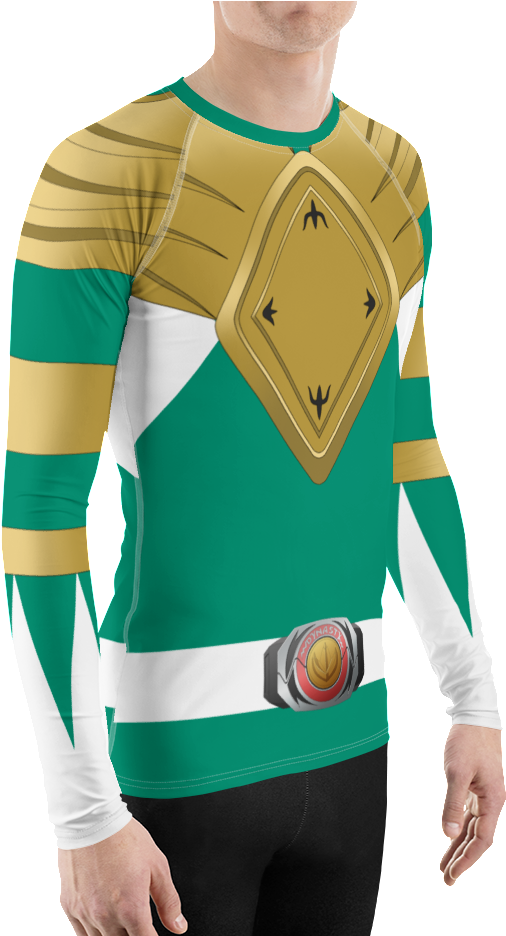 Download Green Ranger Rash Guard - Power Ranger Rash Guard PNG Image ...