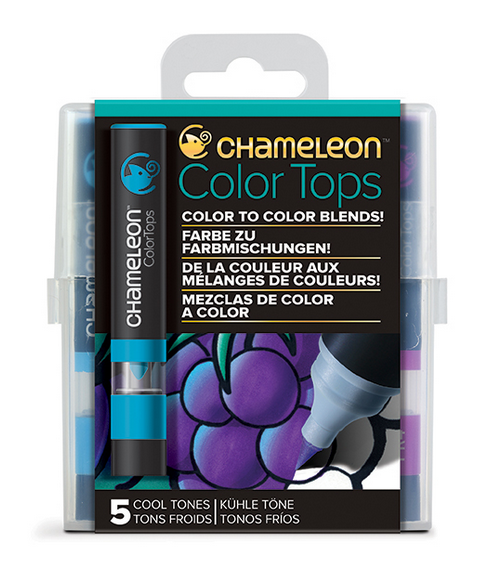Download Chameleon Color Tops Marker Set Cool Tones - Set Of Chameleon ...