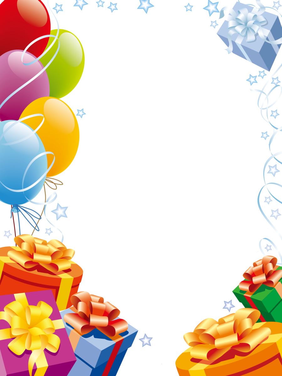 Transparent Birthday Borders