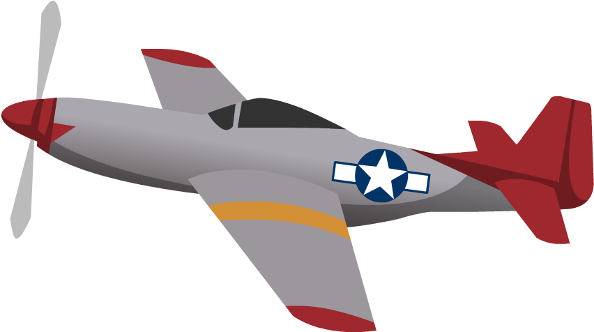 Download Plane Silhouette Png Clip Art Png M - Tuskegee Airmen Planes ...