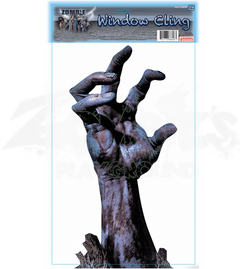 Zombie Hand Window Decal - Zombie Hand Window Cling - Free Transparent ...