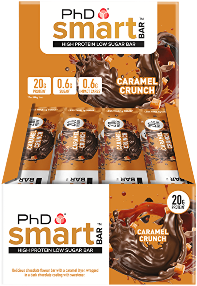 Download Phd Phd Smart Bar 12x64g / Caramel Crunch Protein Bars - Phd ...