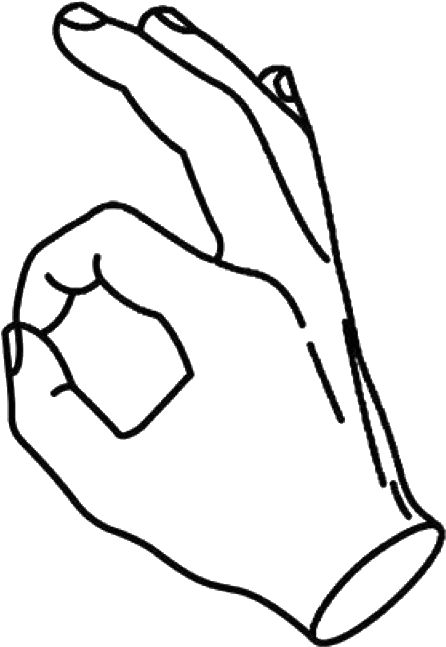 Download Ok Sticker - Okay Hand Illustration PNG Image with No ...