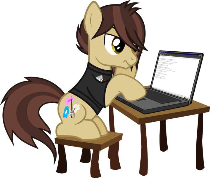 Download Lightningbolt, Bored, Chair, Clothes, Computer, Derpibooru ...