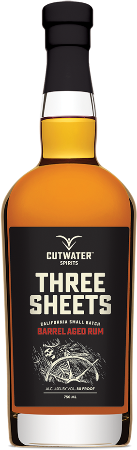 Download Three Sheets Barrel Aged Rum - Cutwater Three Sheets Rum PNG ...