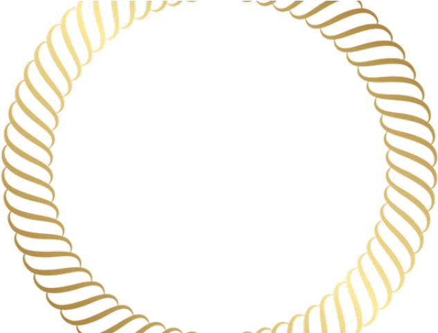 Rope Clipart Golden Circle - Gold Border Png - Free Transparent PNG ...