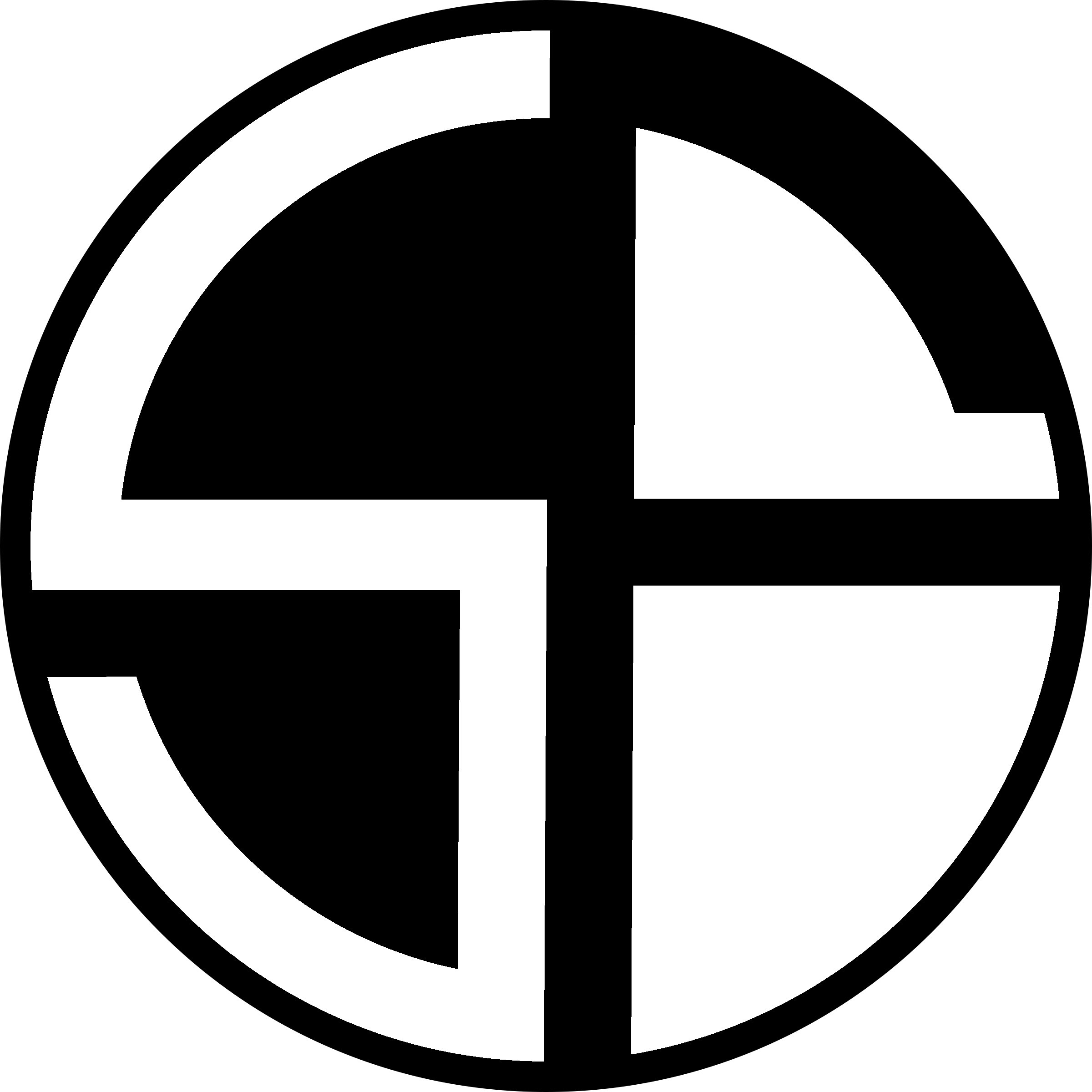 Download Shattered Faith Circle Logo Black And White - Cross PNG Image ...