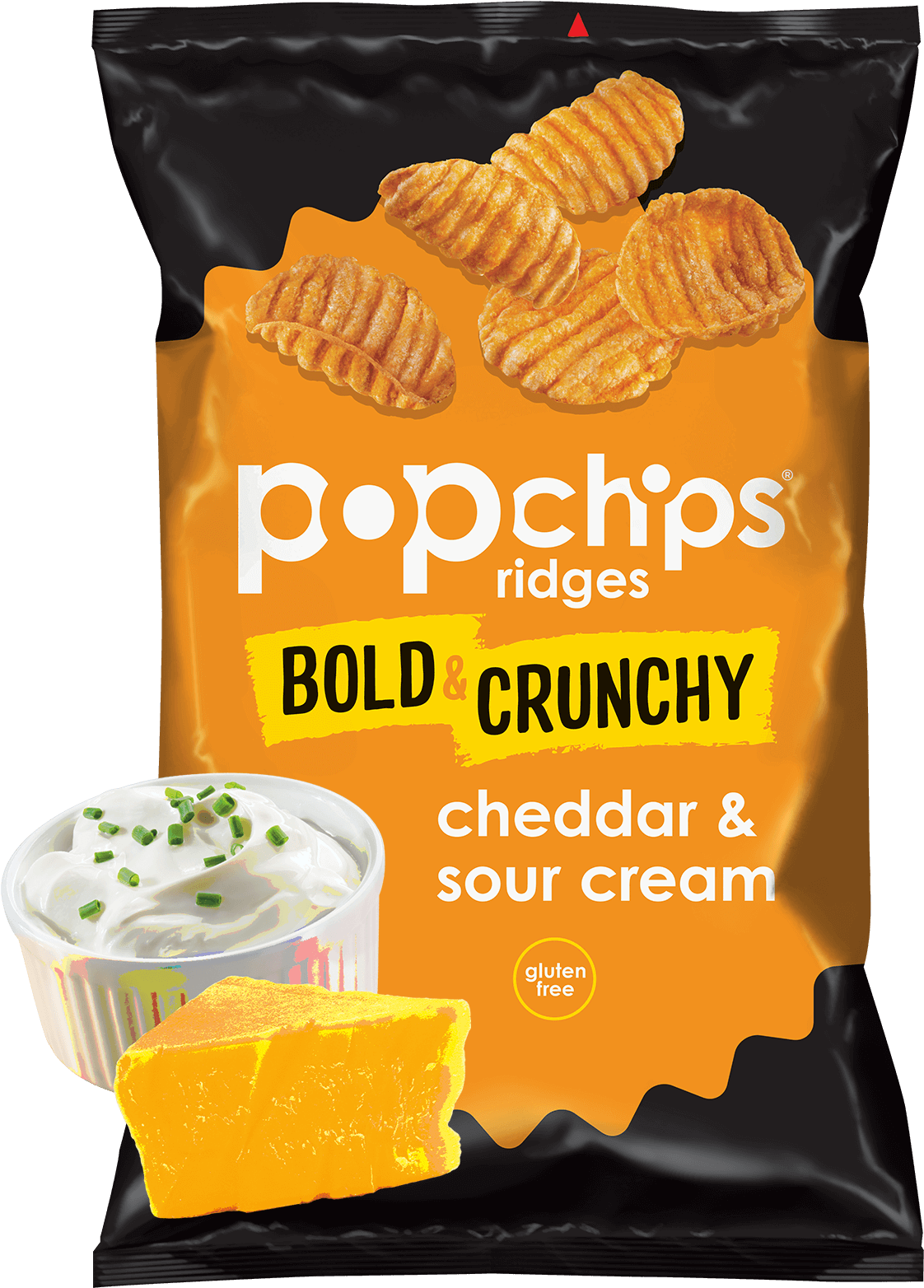 Download 5oz Bag Of Cheddar And Sour Cream Popchips Ridges - Pop Chips ...