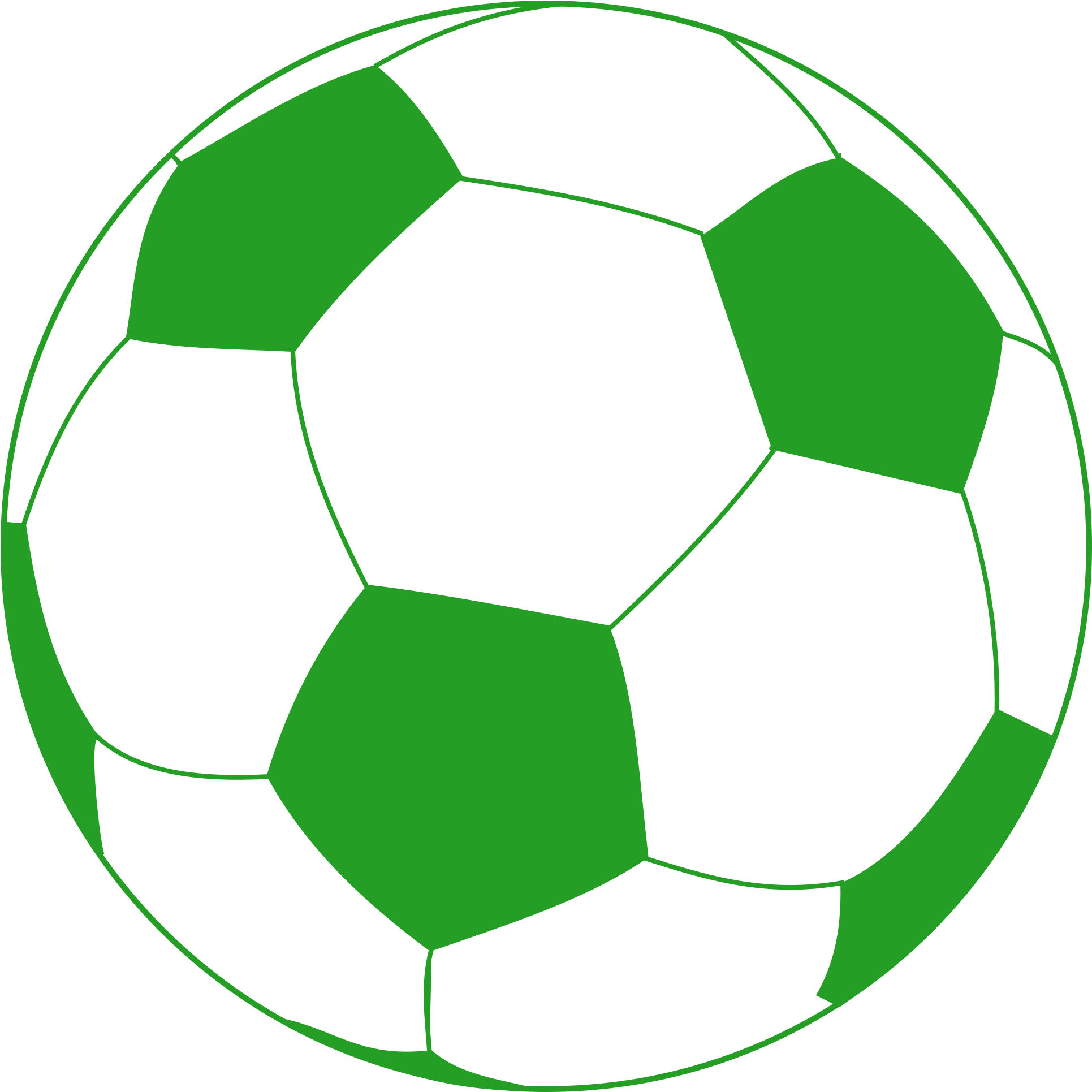 Download Image Freeuse Ball Vector Cartoon - Green Soccer Ball Clip Art ...