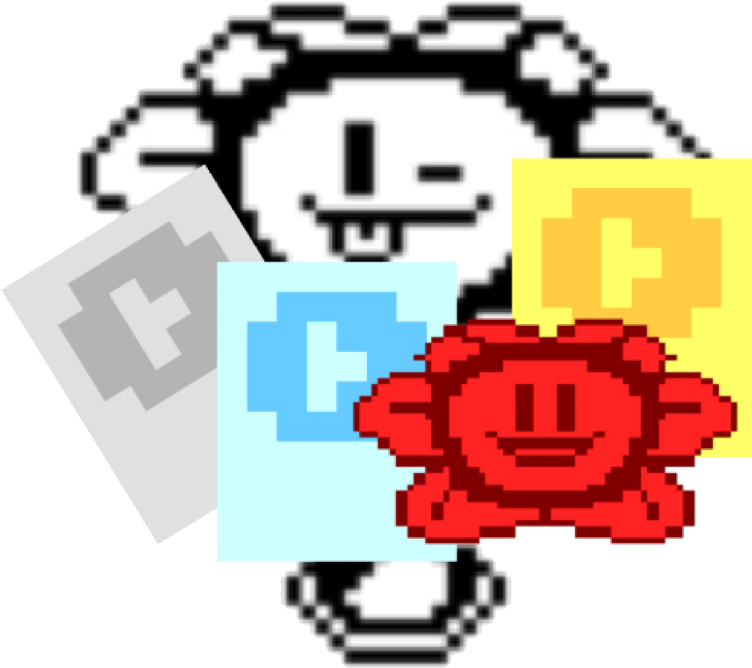 Flowey With More Expressions - Flowey Pixel Art Minecraft - Free ...