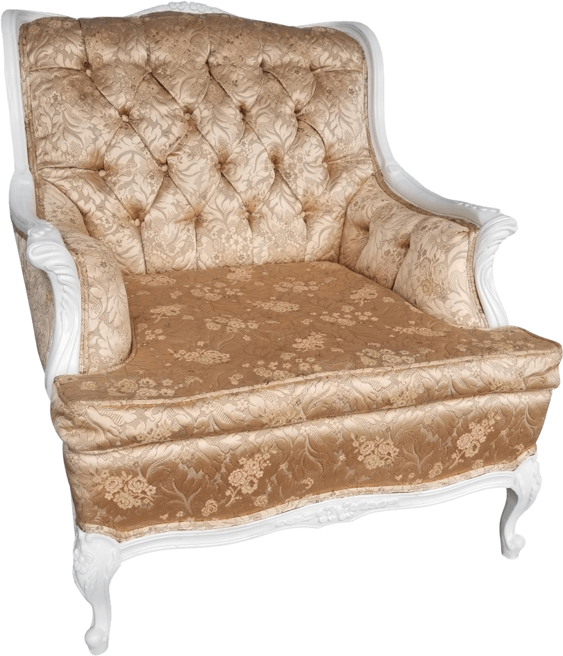 Download French Shimmery Pink Brocade Chair - Sleeper Chair PNG Image ...