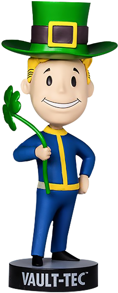Download Luck Vault Boy 111 Bobblehead - Cartoon PNG Image with No ...