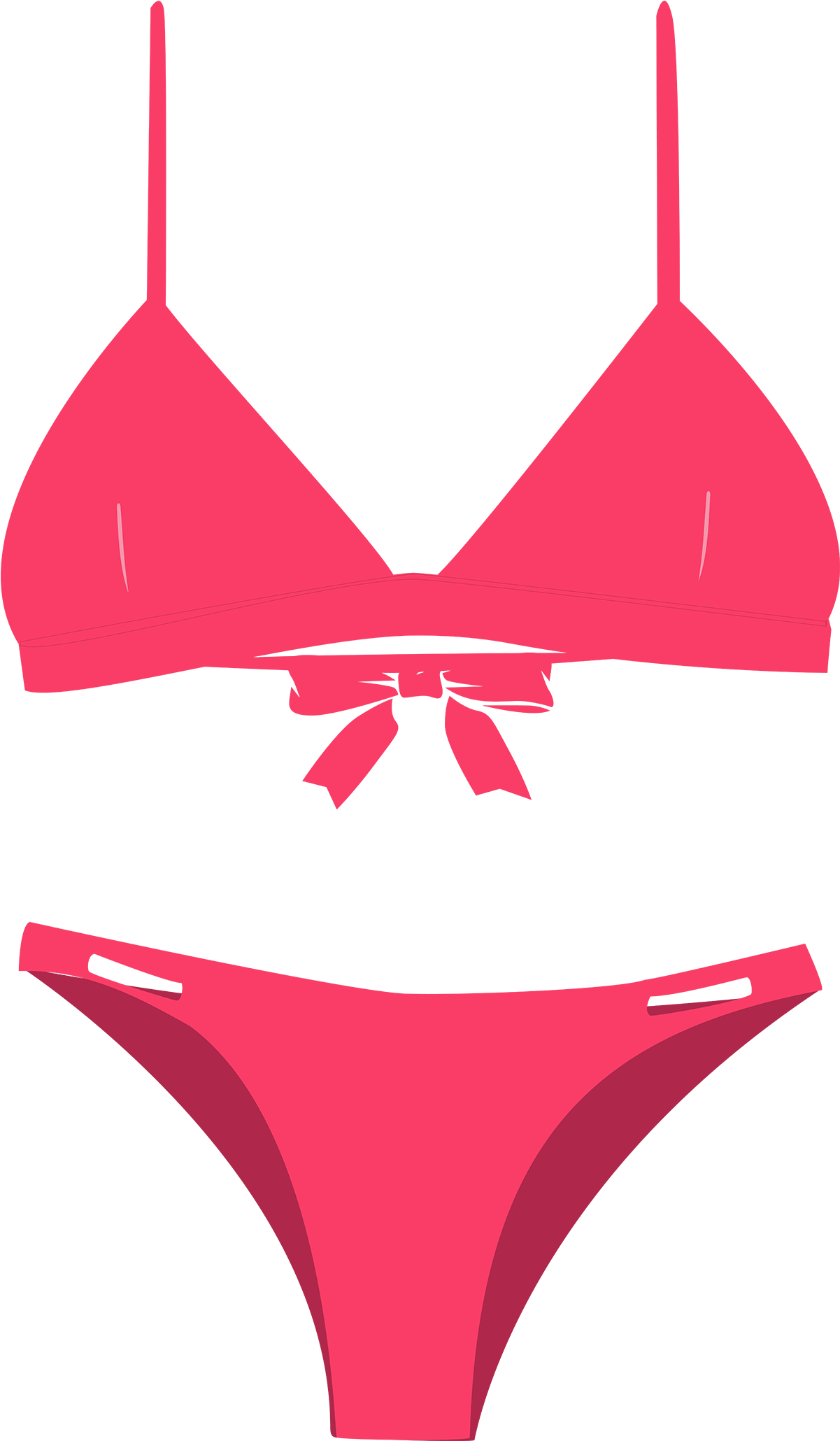 Download Neon Pink Bikini Set Illustration Png Image With No Background