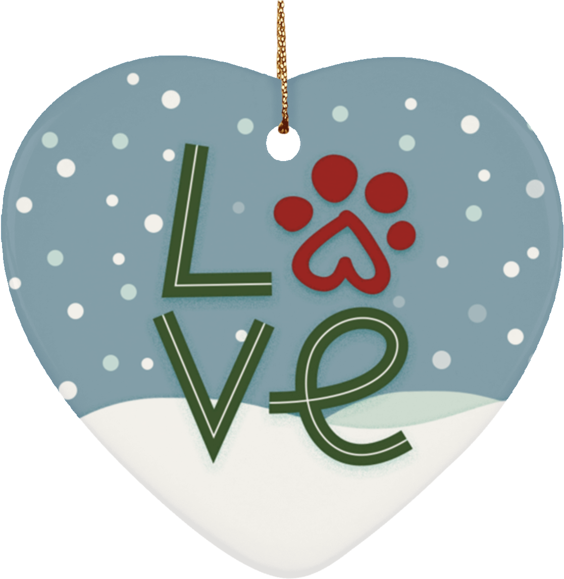 Download Ceramic Love Heart Ornament - Circle PNG Image with No ...