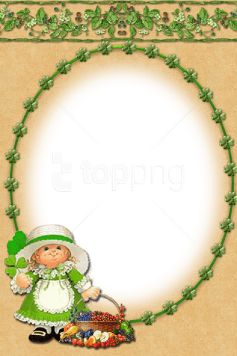 Download Cute Girl Transparent Photo Frame Png - Picture Frame PNG ...