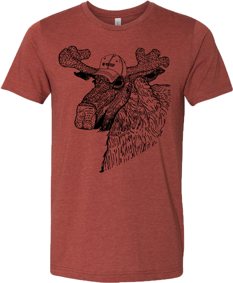 Download Red Fox Moose With Hat Shirt - T-shirt PNG Image with No ...