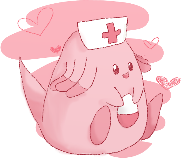 Download Chansey Pokemon Pokemon Art Pink Cute - Cartoon PNG Image with ...