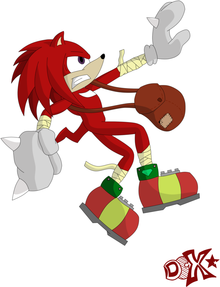 Download Knuckles The Echidna From Sonic Boom - Cartoon PNG Image with ...