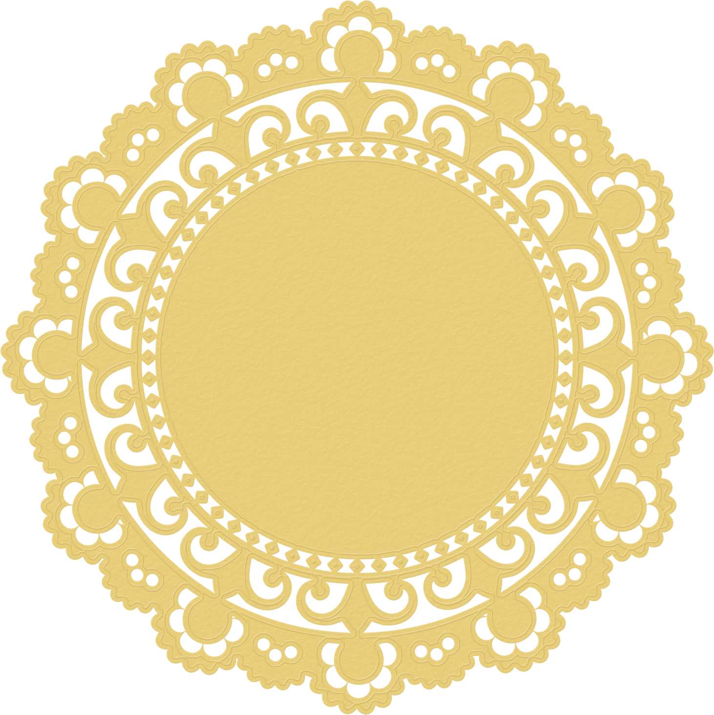 Download Doily Template - Transparent Doily PNG Image with No ...