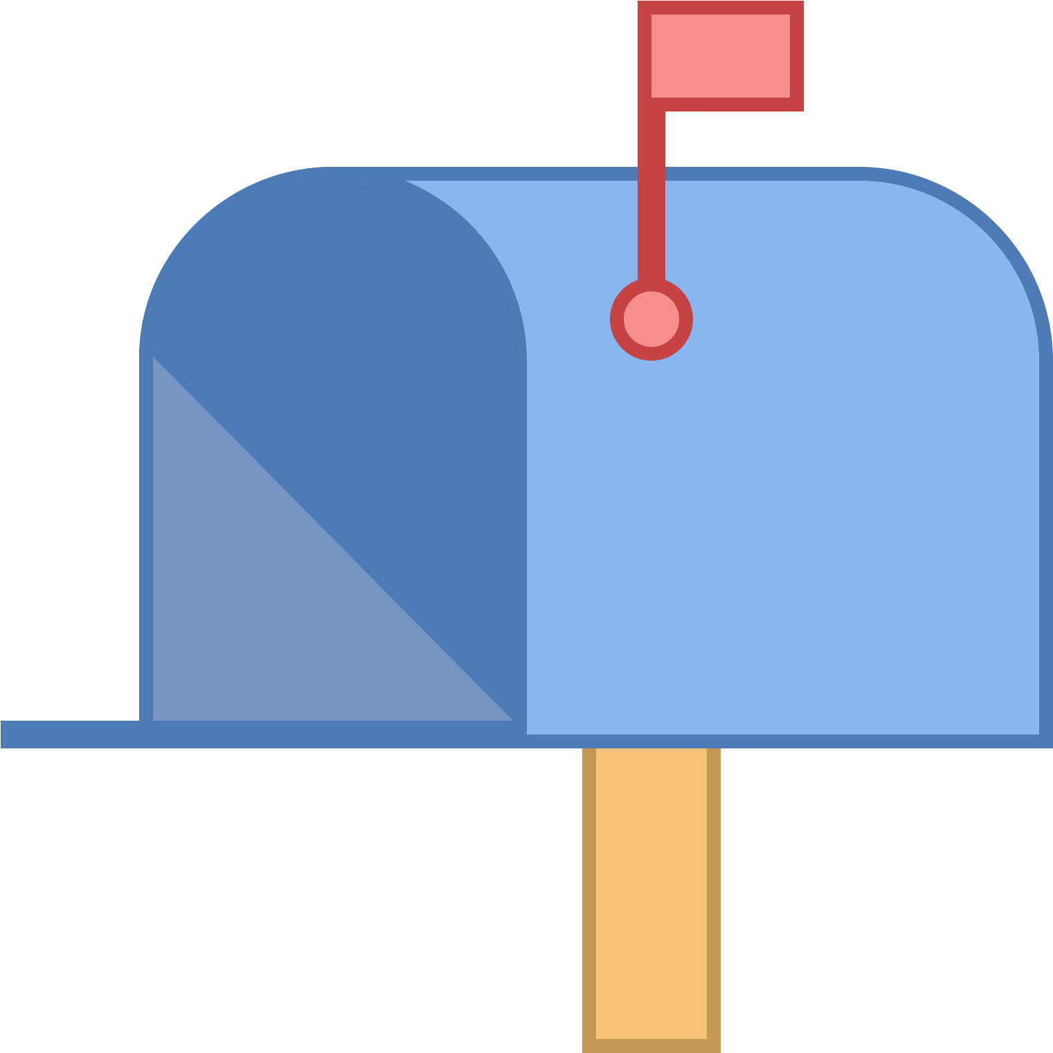 Open Mailbox Png - Mailbox Flag Up - Free Transparent PNG Download - PNGkey