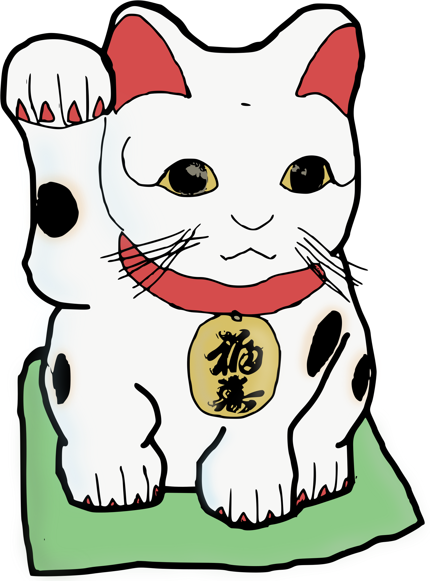 Download Cats Clipart Colour - Waving Chinese Cat Transparent ...