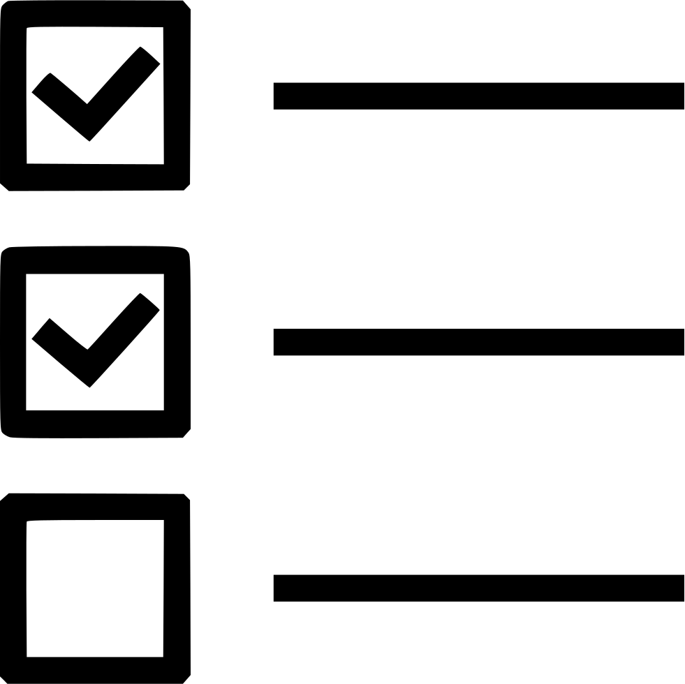 Download Checklist Comments - Checklist Icon Black And White PNG Image ...