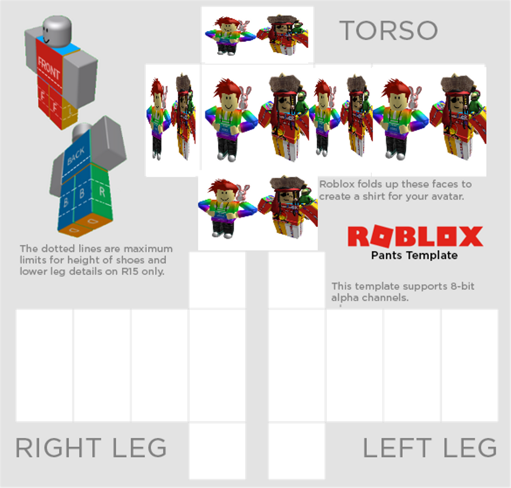 Roblox Pants Template Transparent