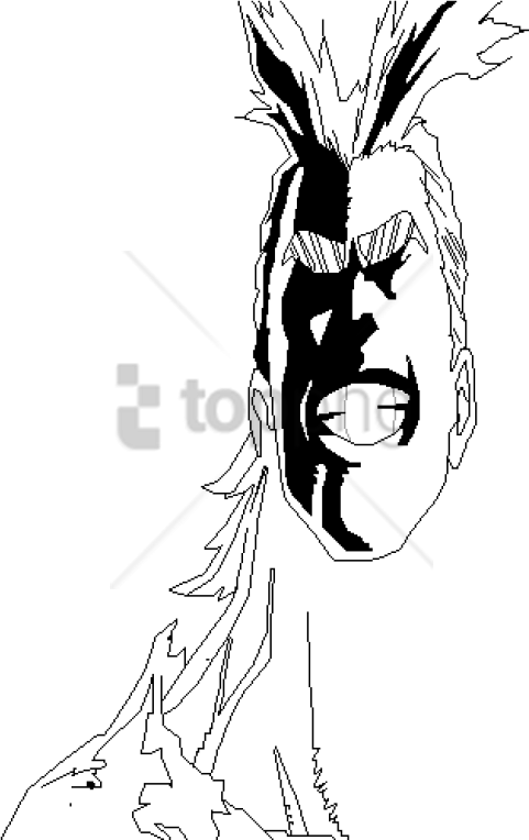 Download Free Png Download All Might Face Png Images Background - All ...