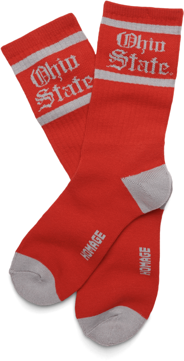 Download Ohio State Olde English Athletic Socks - Sock PNG Image with ...