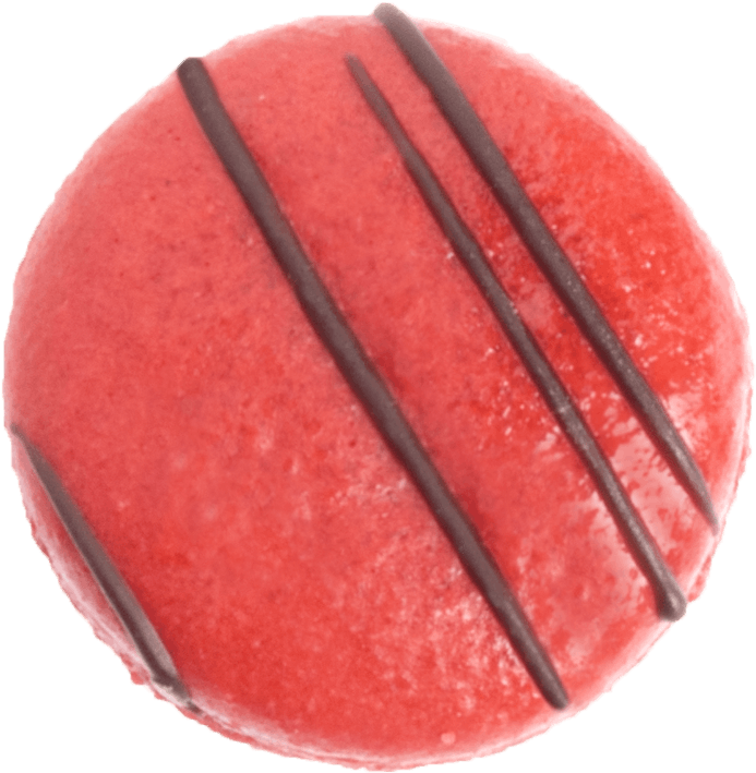 Download Chocolate Red Velvet Macaron Top View Thumbnail - Macaroon PNG ...